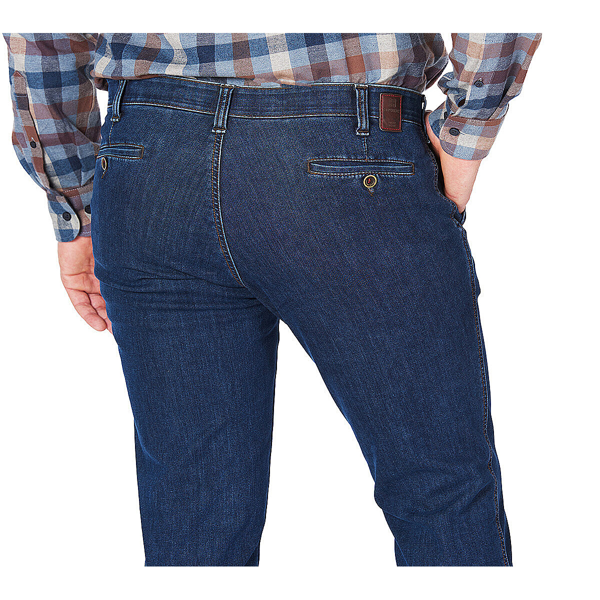 Club of Comfort | Thermolite-Jeans | Flatfront | Blue ...