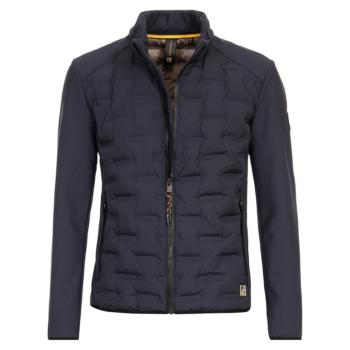 Casa Moda | Steppjacke im Material-Mix | Stepp mit Softshell | Marine ...