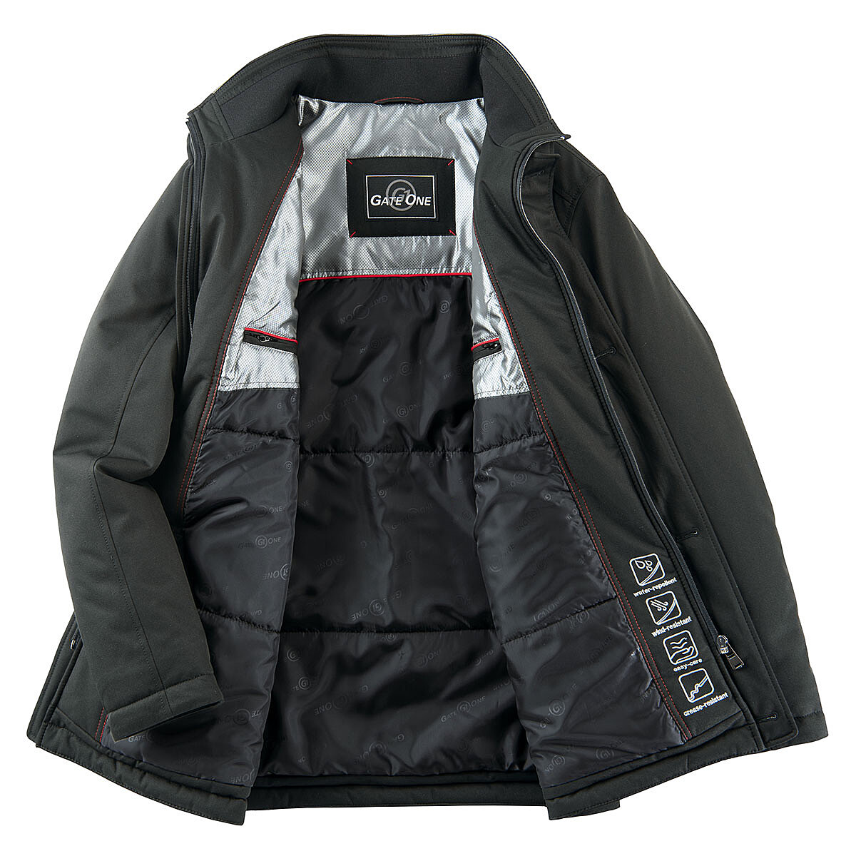 Gate One | Klassische Winterjacke | Für jede Gelegenheit | Schwarz ...