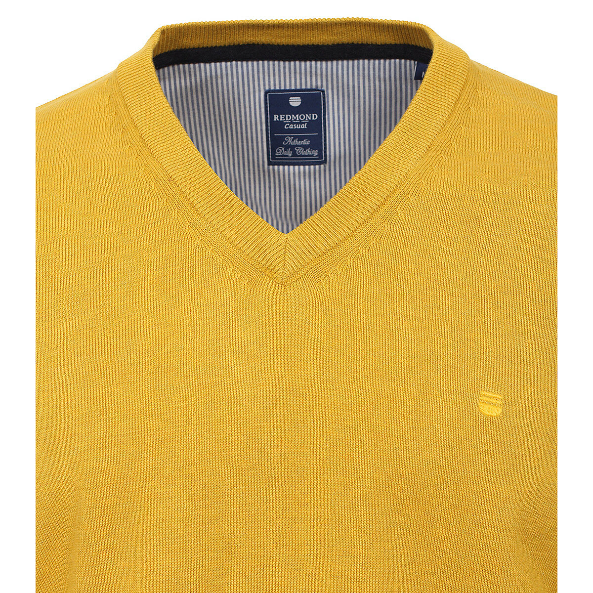 Redmond | Pullover Baumwolle | V-Ausschnitt | Messing ...